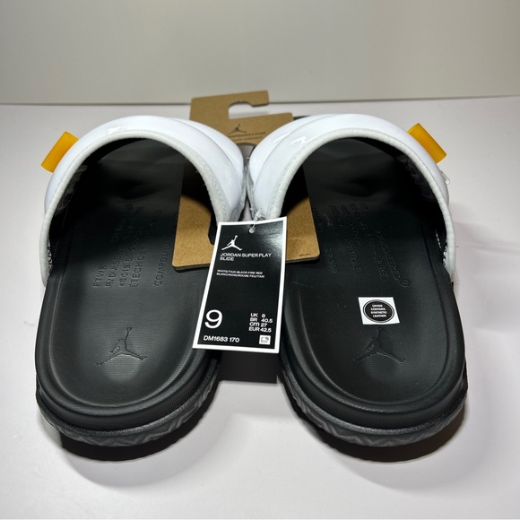 Jordan | Shoes | Air Jordan Slides Mens Size 9 Super Play White Black ...